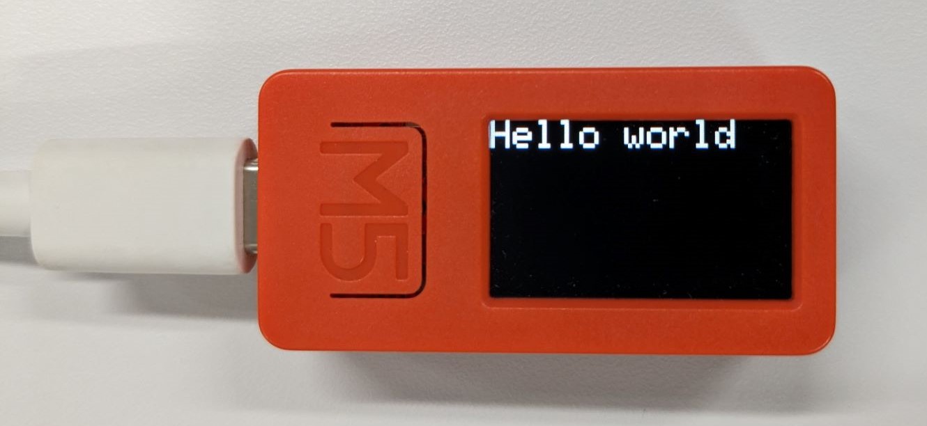 M5StickCPlus で Hello world | 株式会社サムシングプレシャス